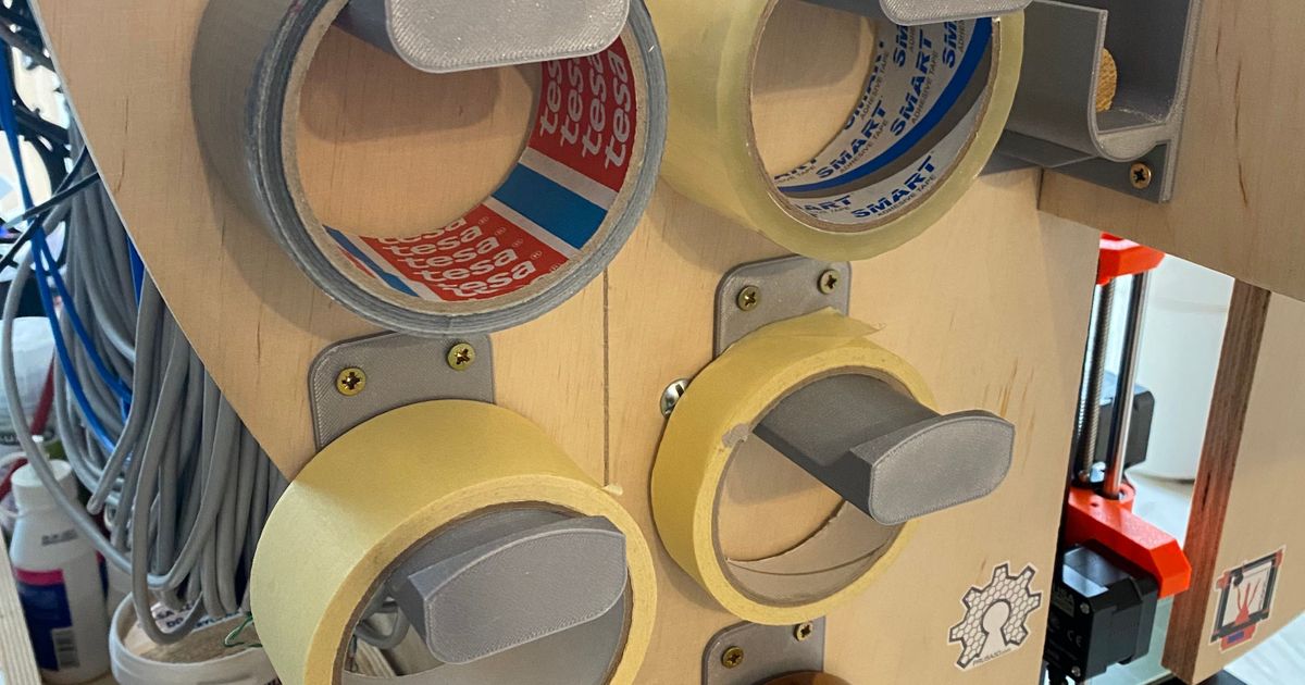 Wall-mounted tape holder by Maciej | Download free STL model ...