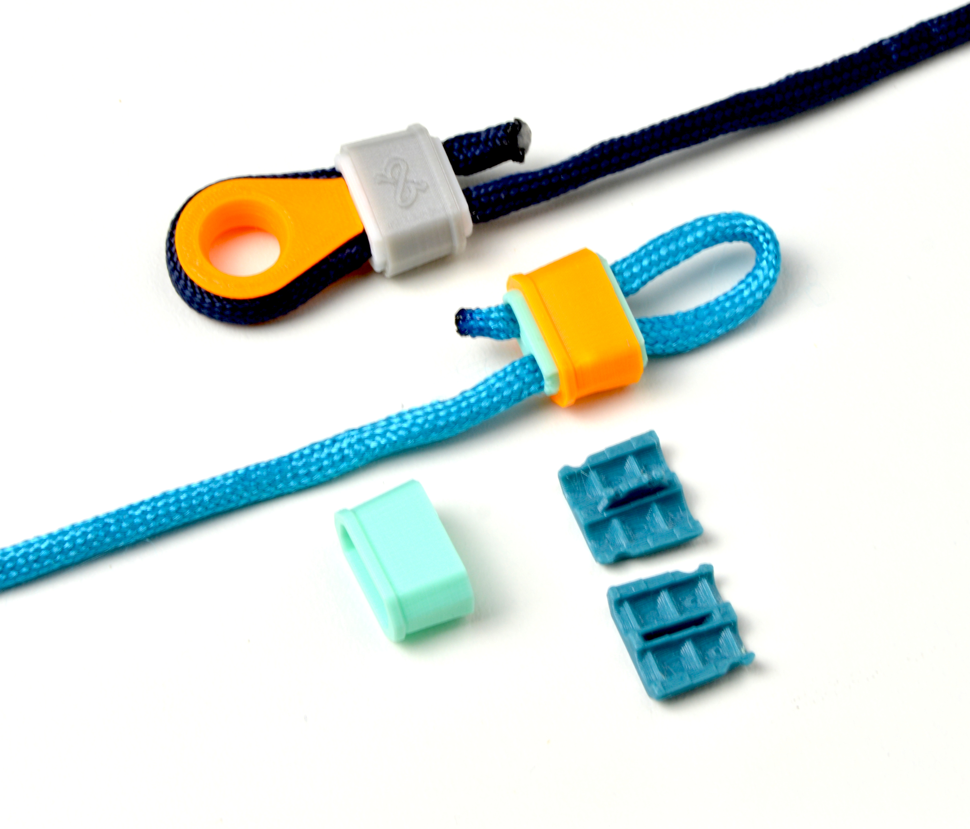quick Paracord rope clamp 4mm & thimble by Bodo | Download free STL ...