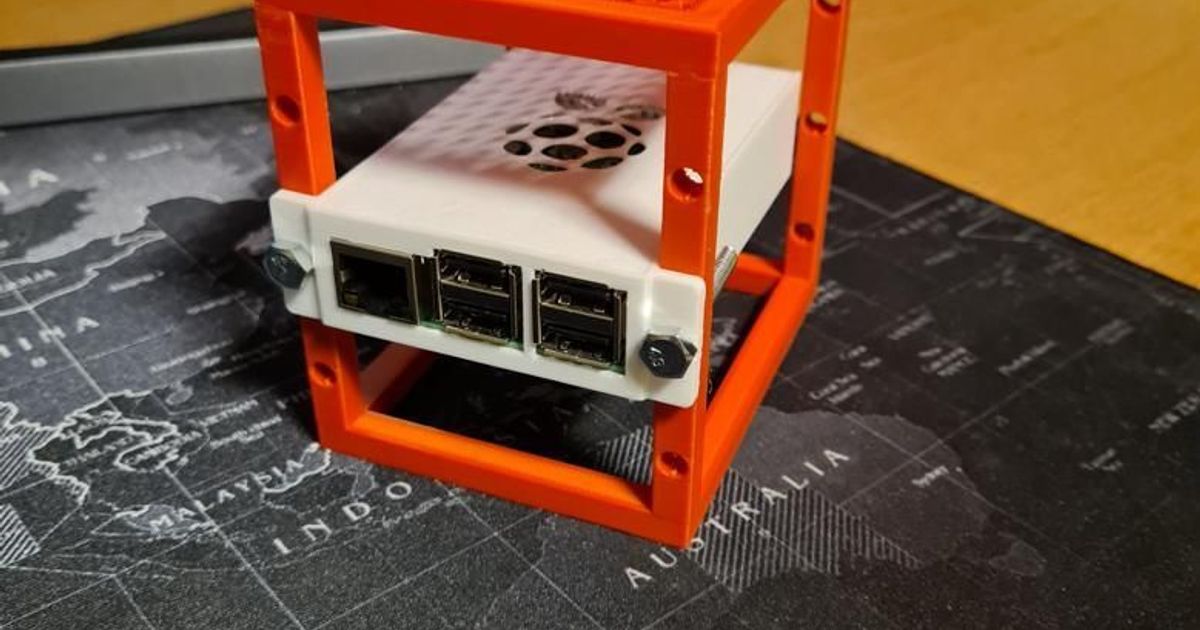 Raspberry pi 3 model b rack by Bigunit26 | Download free STL model ...