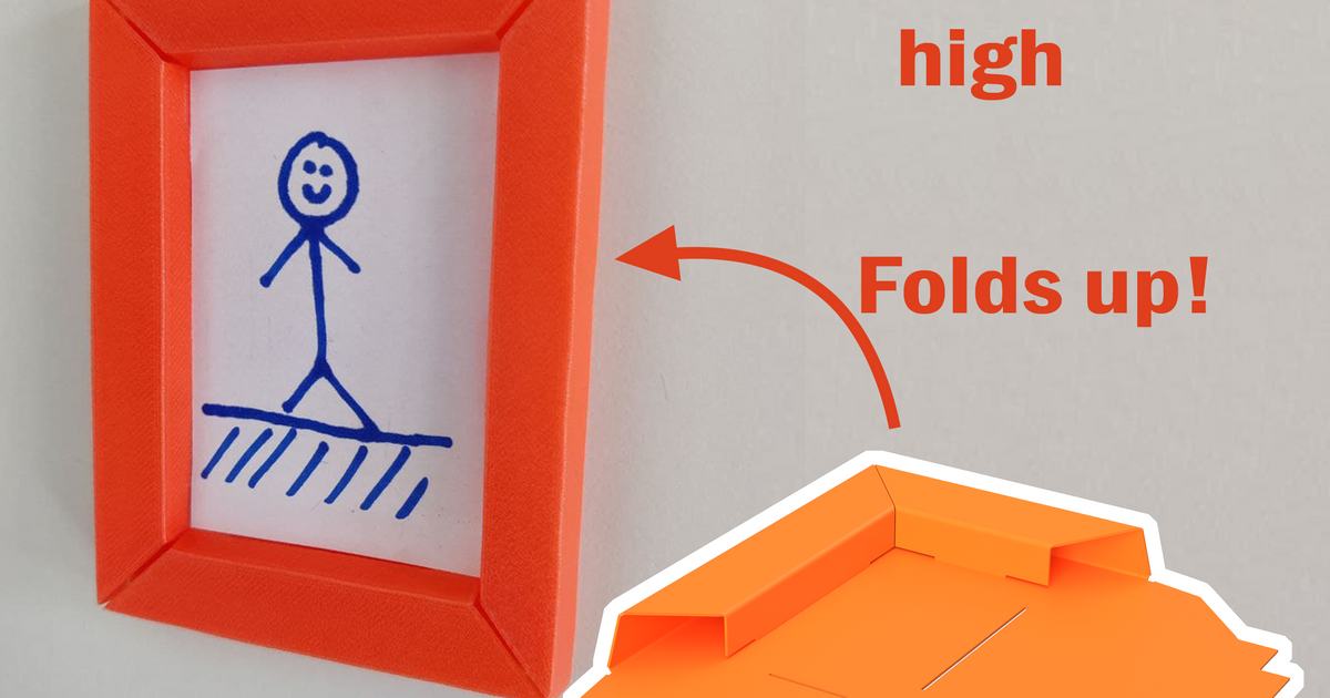 Folding Picture Frame (Parametric) by gamberoillecito | Download free ...