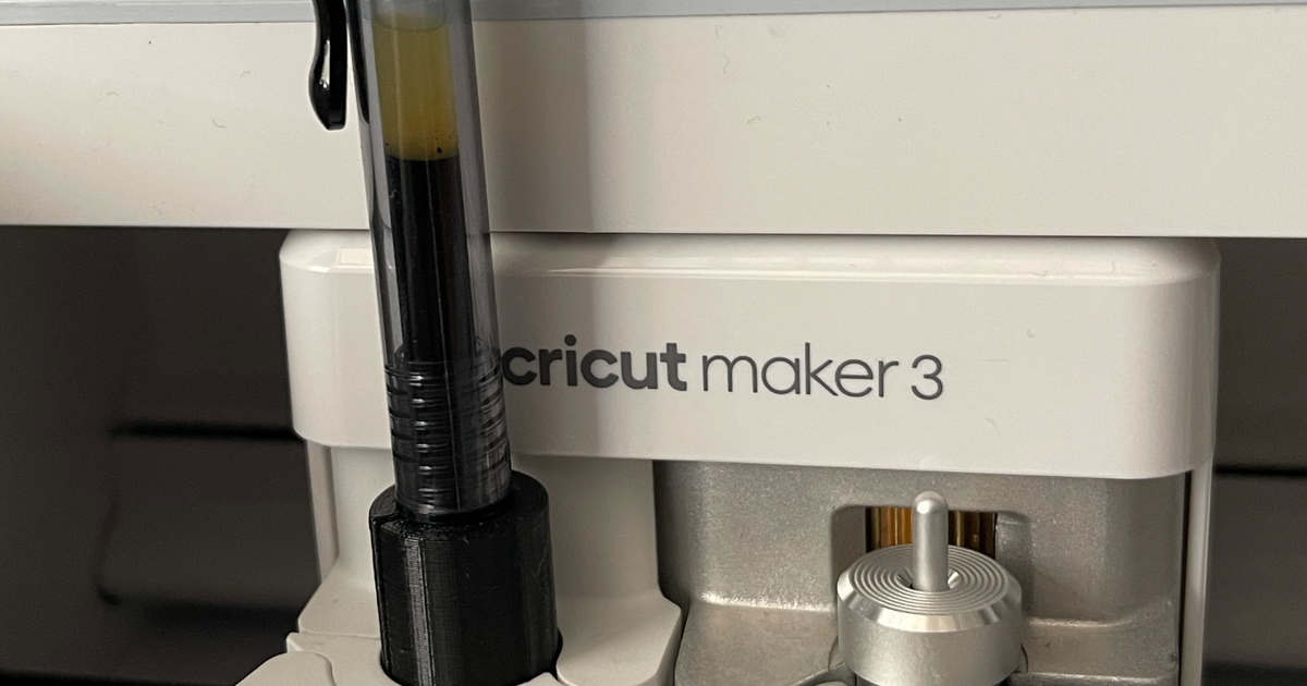 Pilot G2 Adapter for Cricut by slelham | Download free STL model ...
