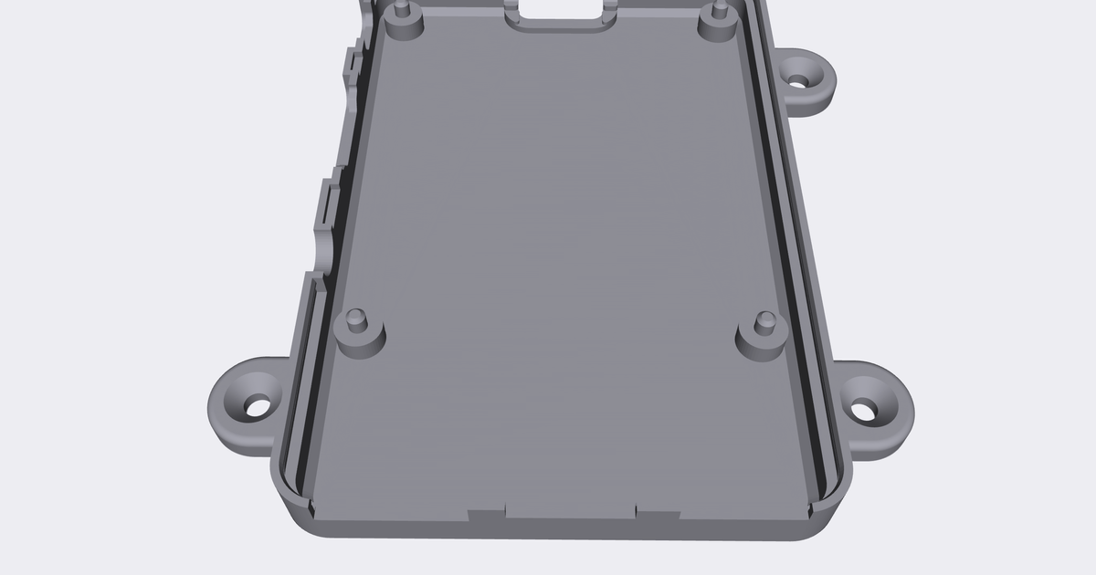 Raspberry Pi (RPI3) Wall Mount by Silfer | Download free STL model ...