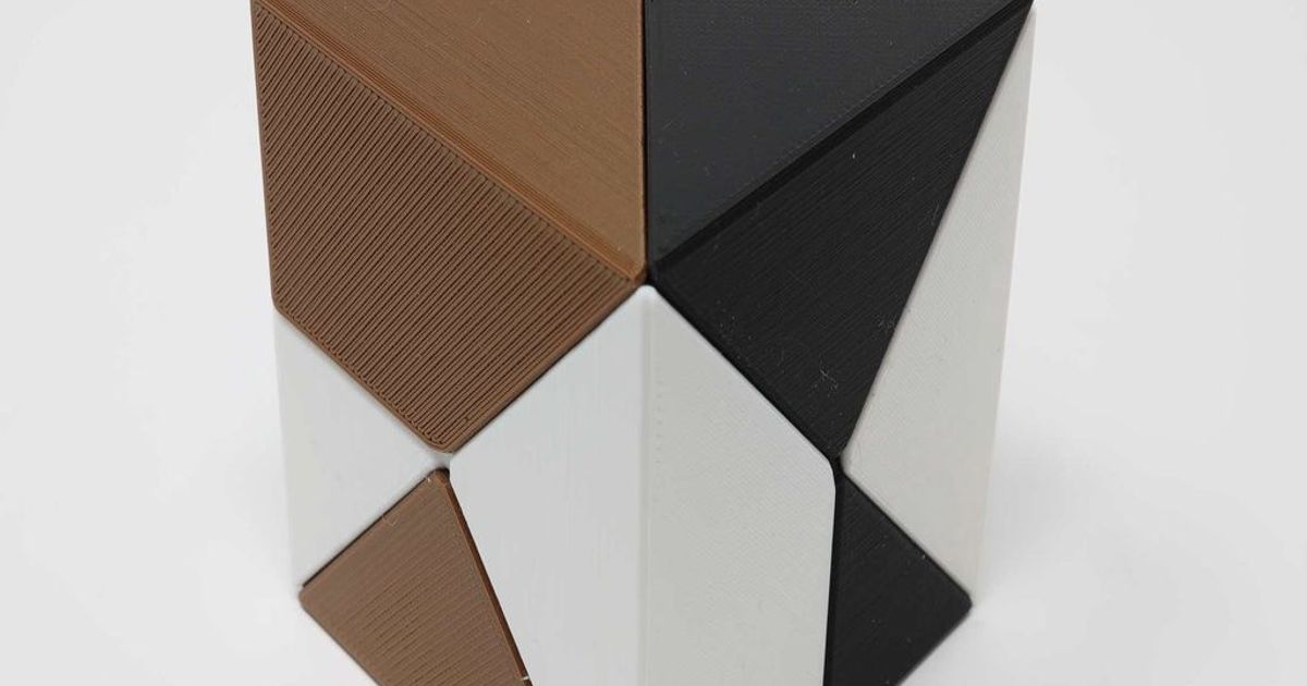 Diagonal Cube Puzzle by G Bell | Download free STL model | Printables.com