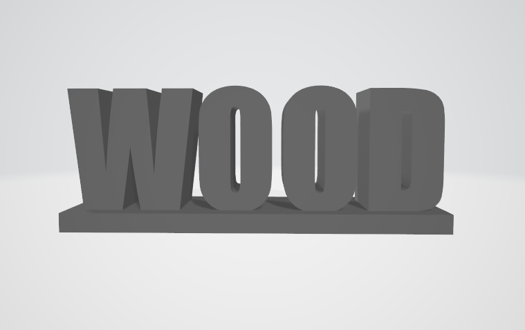 WOOD Text Sign by GetLifty | Download free STL model | Printables.com
