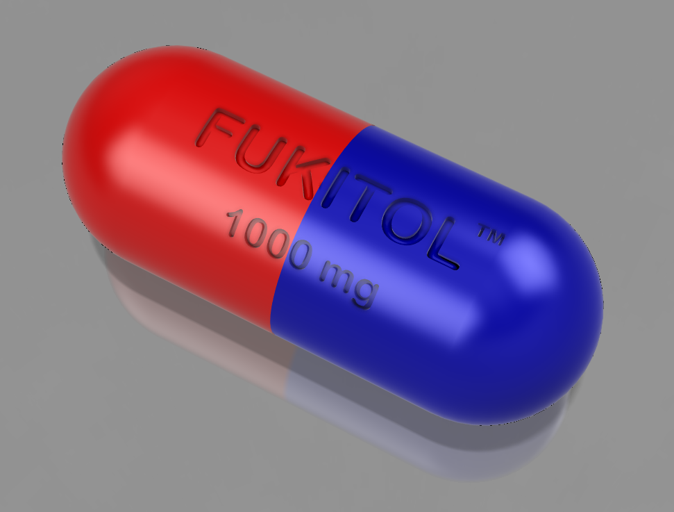 Fukitol pill by Ardjan | Download free STL model | Printables.com