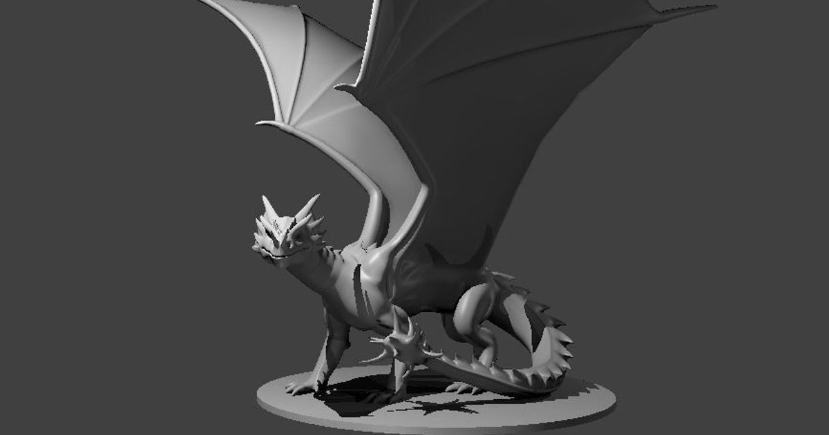 Horned Dragon and the Orc Warchief Rider by MZ4250 | Download free STL ...