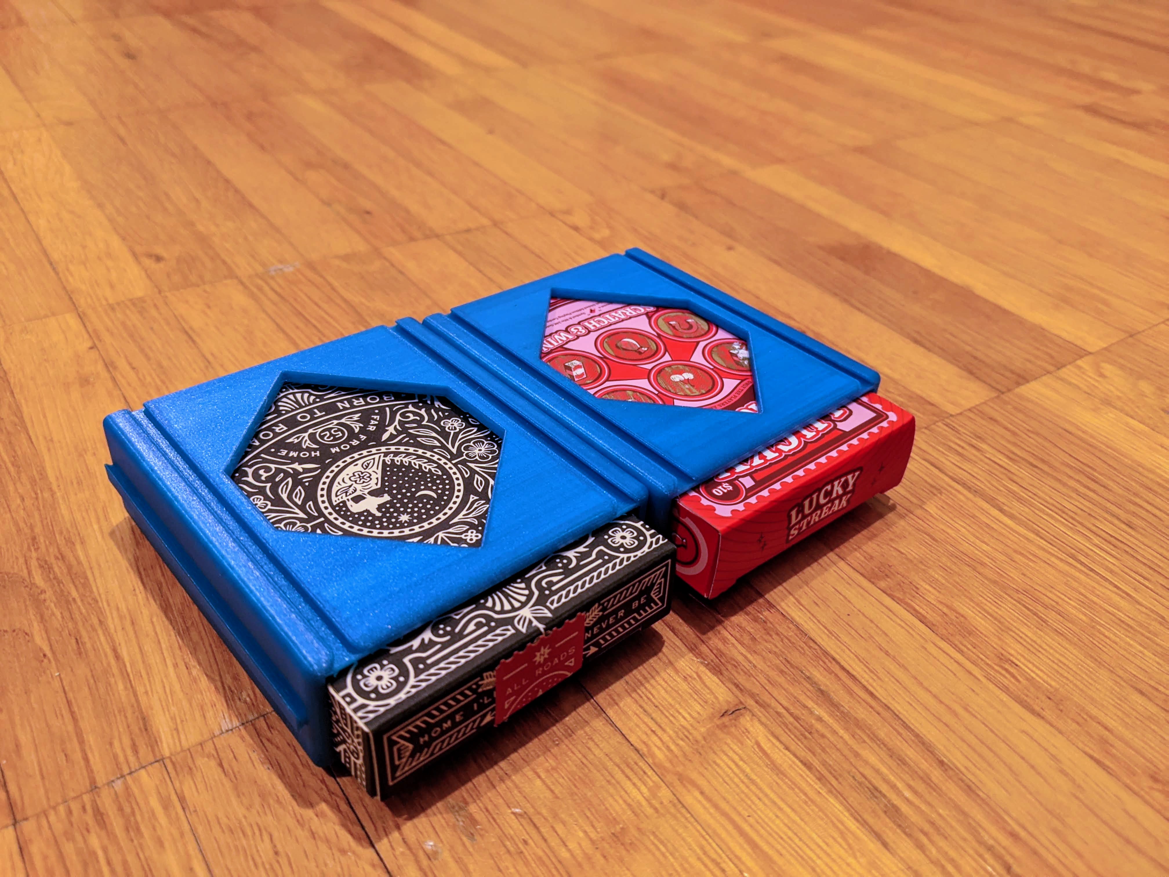 Stacking / Interlocking Playing Card Box by Goddchen | Download free ...