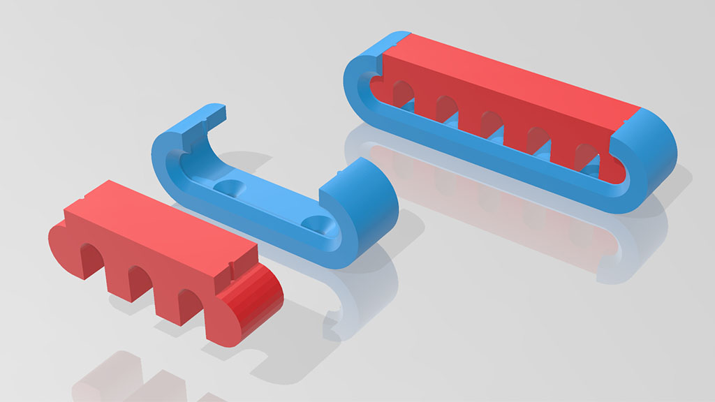 Elegant Cable Clip wall mount, resizable, reusable. by Mario M ...