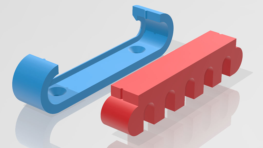 Elegant Cable Clip wall mount, resizable, reusable. by Mario M ...