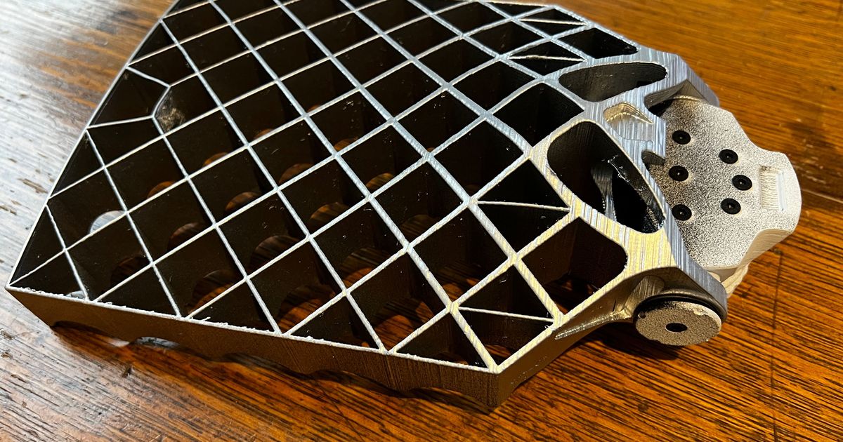 Hypersonic Grid Fin - SpaceX Falcon 9 - 608 Bearing Edit (Flap and ...