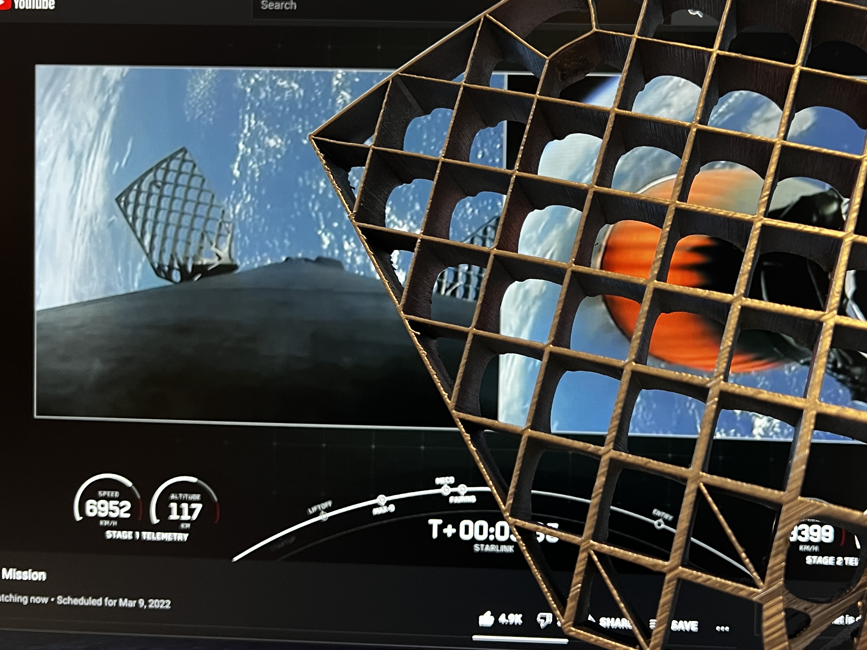 Hypersonic Grid Fin - SpaceX Falcon 9 - 608 Bearing Edit (Flap and ...