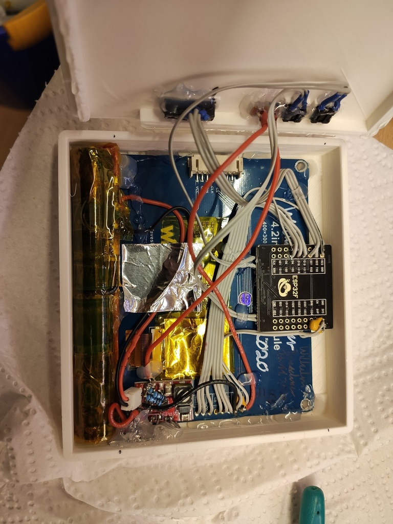 NEW 4.2" E-Paper Weather Station V2 w/ ESP32 - Case by WiZeus ...