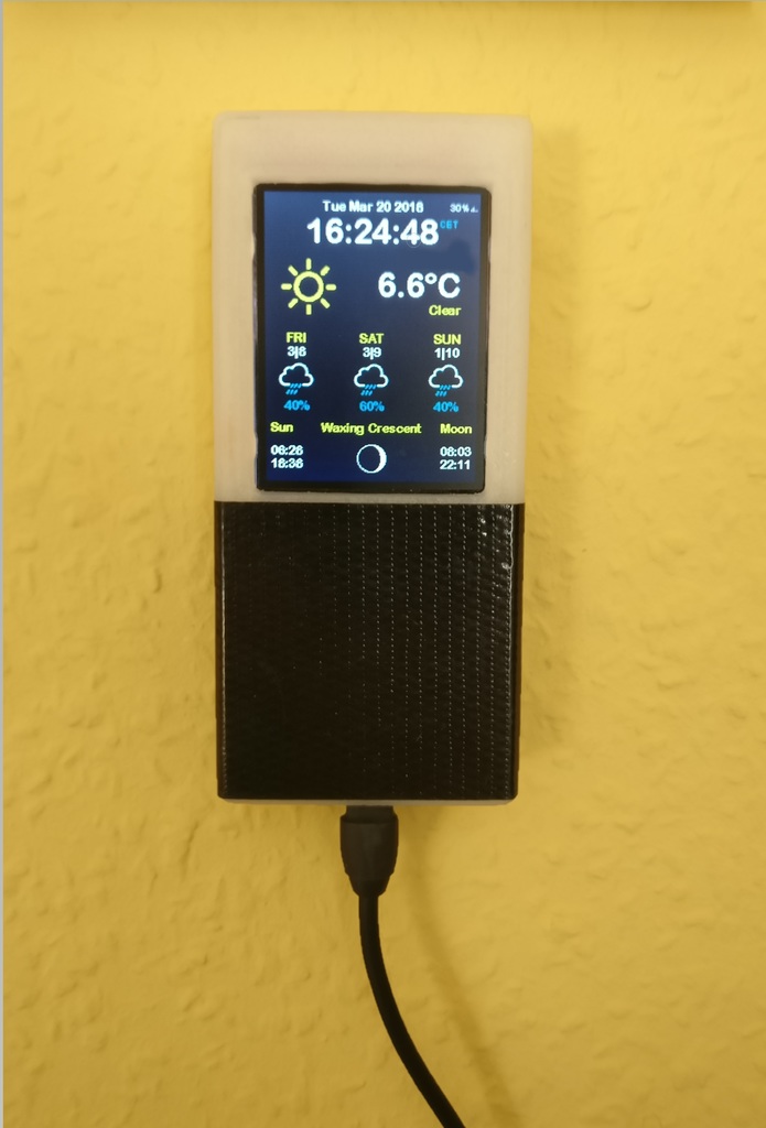 ESP8266 Weather Station with 2.2" TFT Screen (WiFi) by WiZeus ...