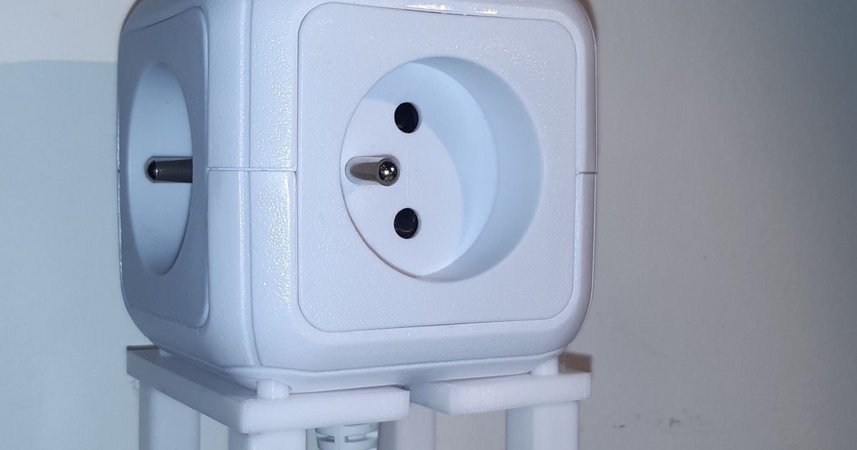 Cube extension socket holder by Tadeáš B. | Download free STL model ...