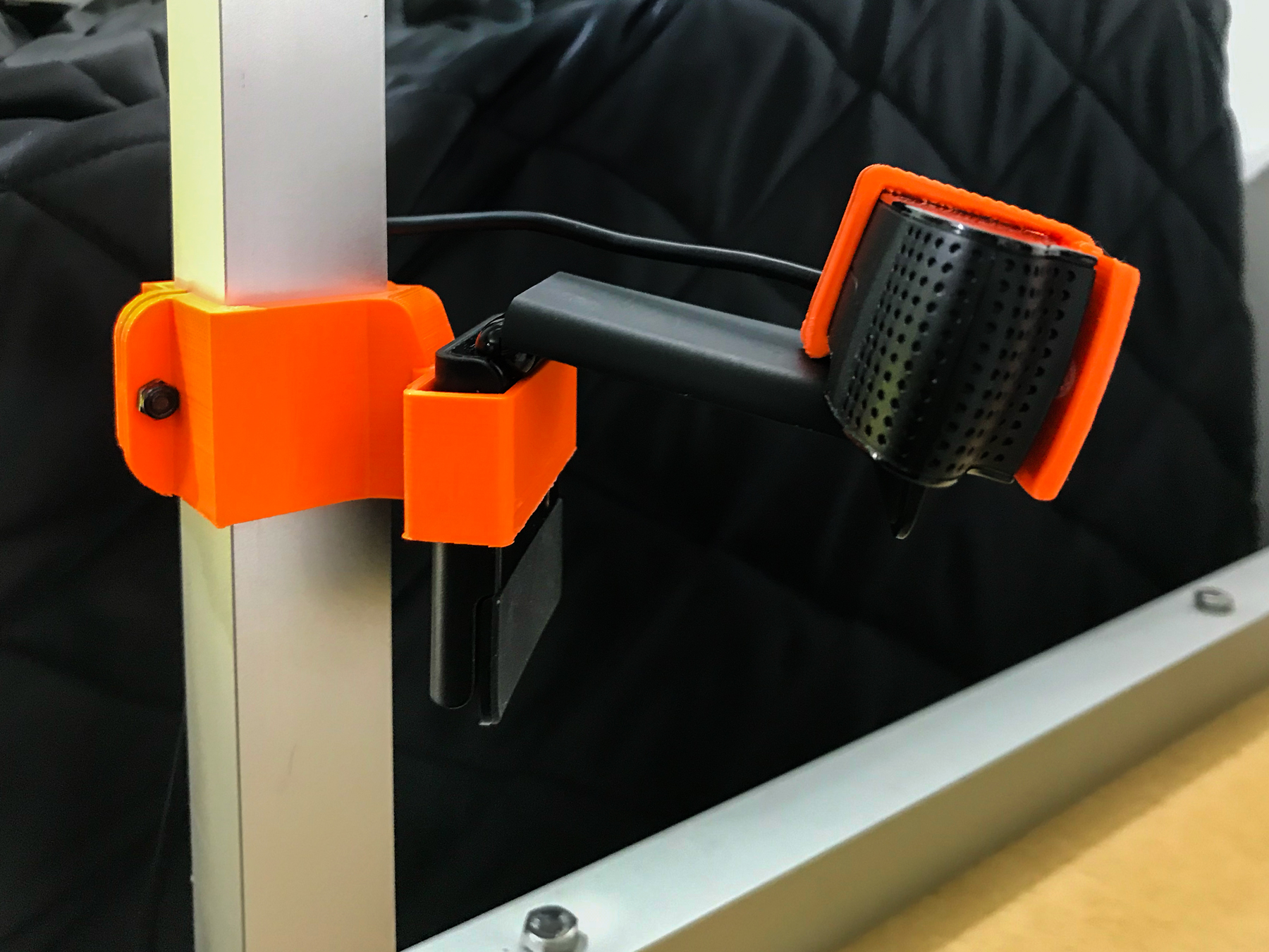 Camera Mount with Cable Guide -Logitech C922 Pro by Three Nippled ...