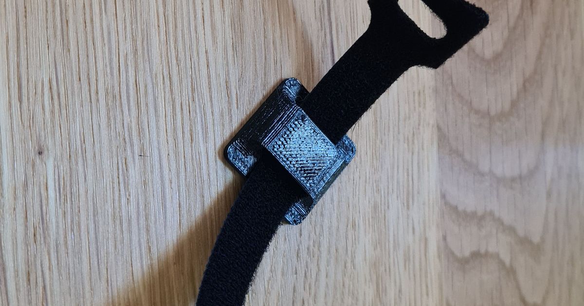 Velcro Cable Management Base by Fusing Passions | Download free STL ...