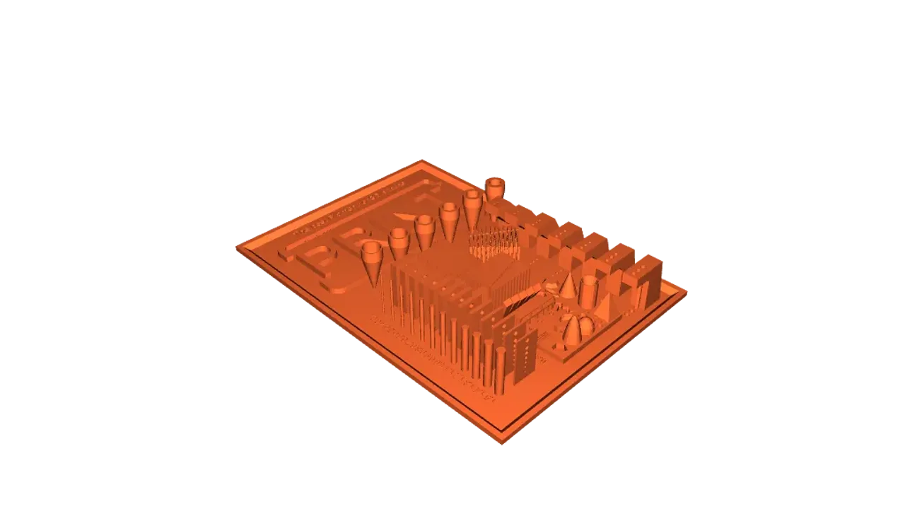 GoPrint resin test model（高普达树脂测试模型） by GoPrint | Download free STL ...