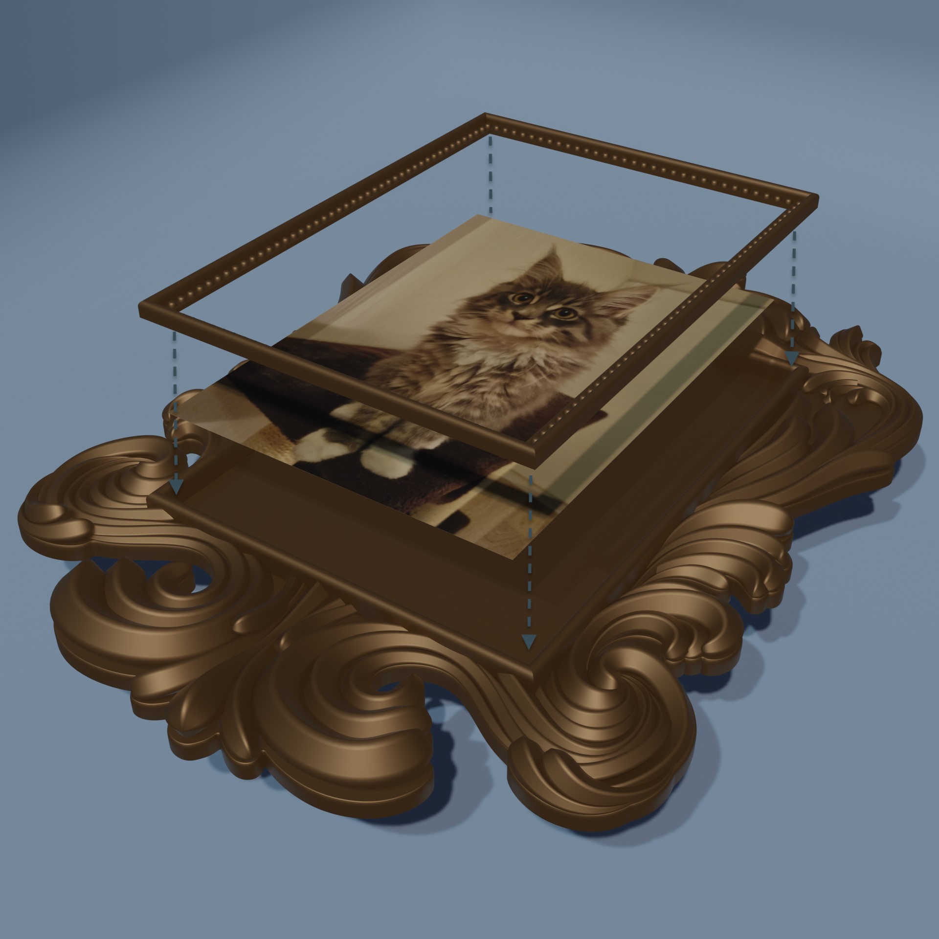 Victorian style Picture Frame by brownie2705 | Download free STL model ...