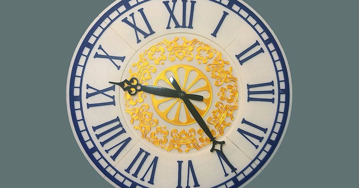 Wall-hanging Clock (Large 370mm Clockface) by CartoonishNerd | Download ...