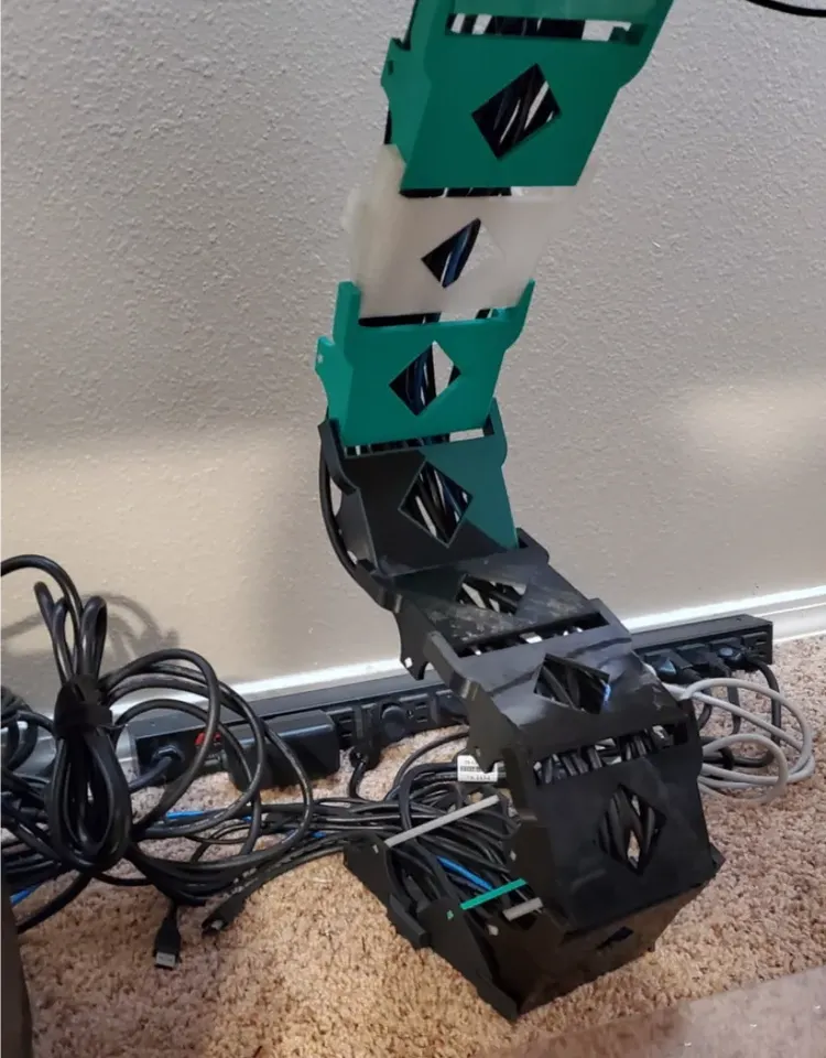 Standing Desk Cable Chain by TylerCode | Download free STL model ...