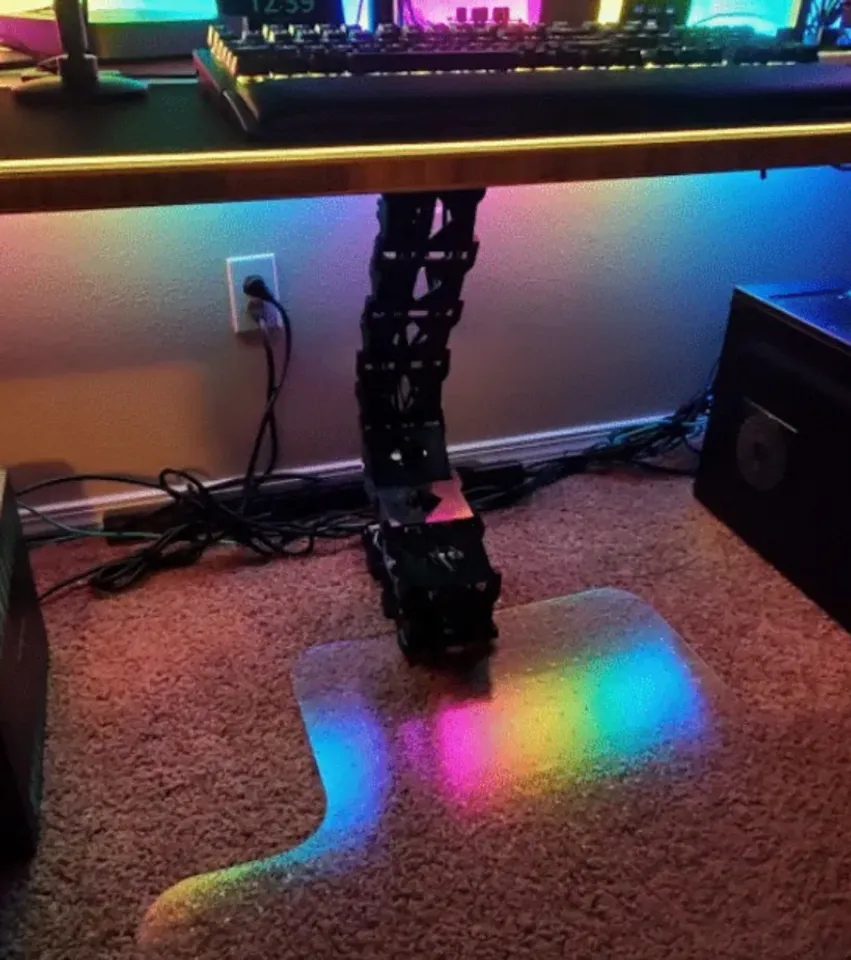 Standing Desk Cable Chain by TylerCode | Download free STL model ...