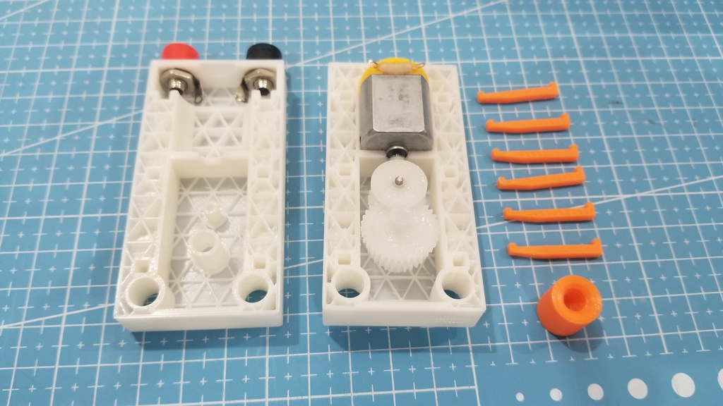 STEMFIE Yellow Gearbox Enclosure - Single sided by Cantareus | Download ...