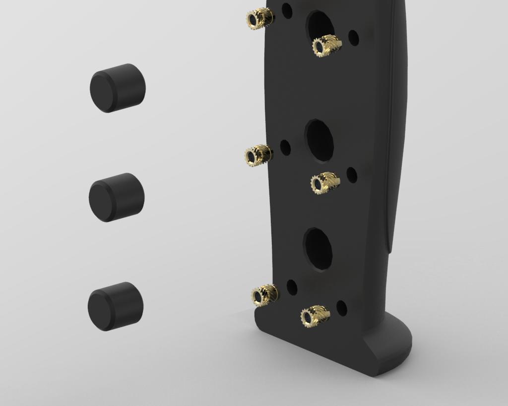 Handle with depth stop for 43mm standard connection by JBoe | Download ...