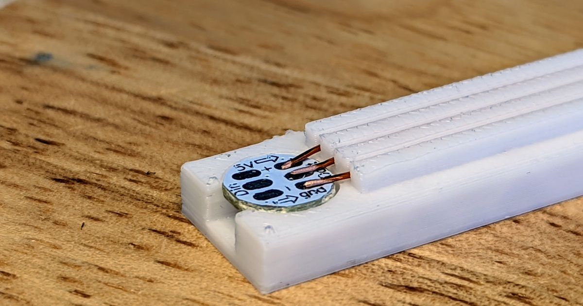 WS2812 LED Solder Jig for round 9mm SMD using 24 AWG Magnet Enamel Wire ...