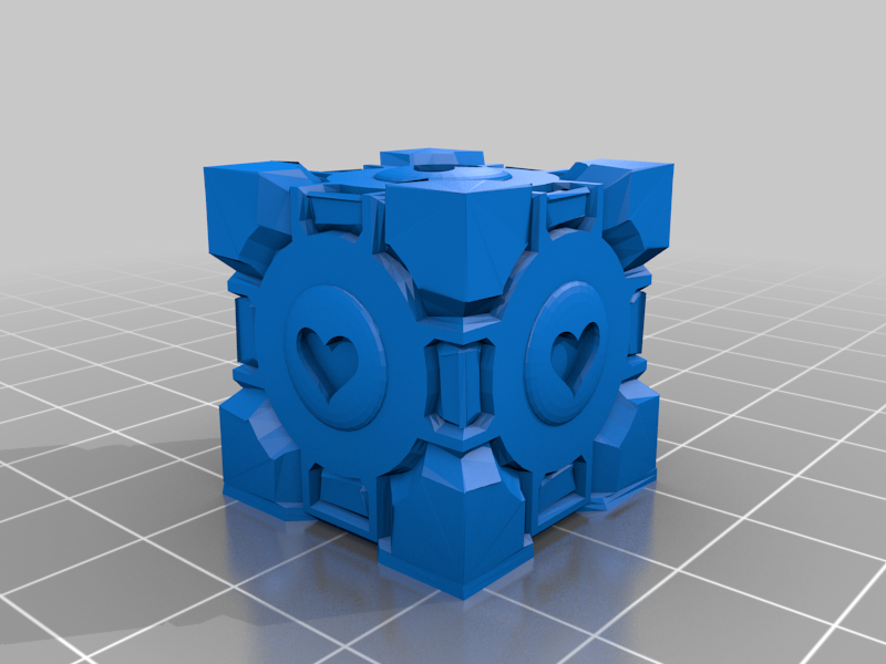 Companion Cube Multicolor by Breeki | Download free STL model ...