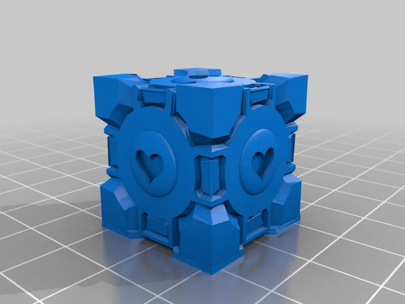 Companion Cube Multicolor by Breeki | Download free STL model ...