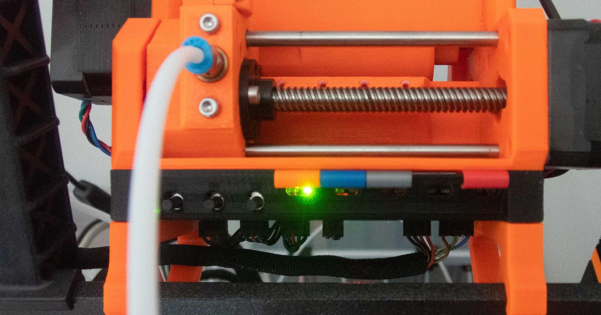 MMU2 Underslung Control Panel + Color-Code Clip by Canislupus ...