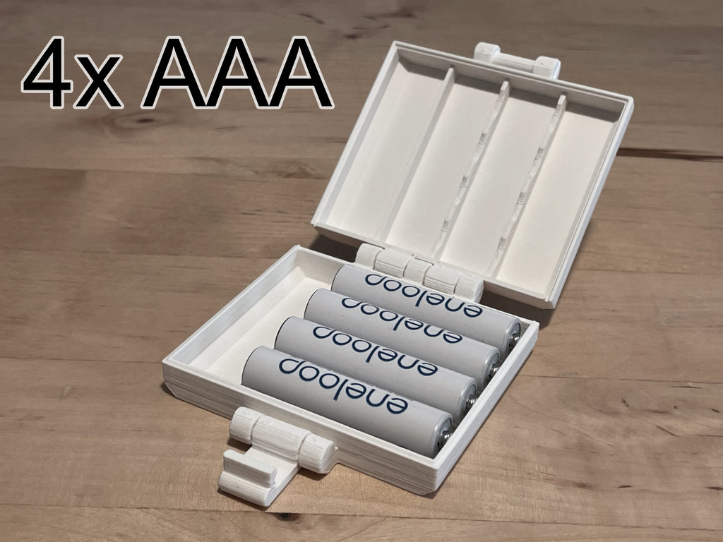 4x AA or 4x AAA Battery Case - Rechargeable - Akku - Eneloop por k-eye ...