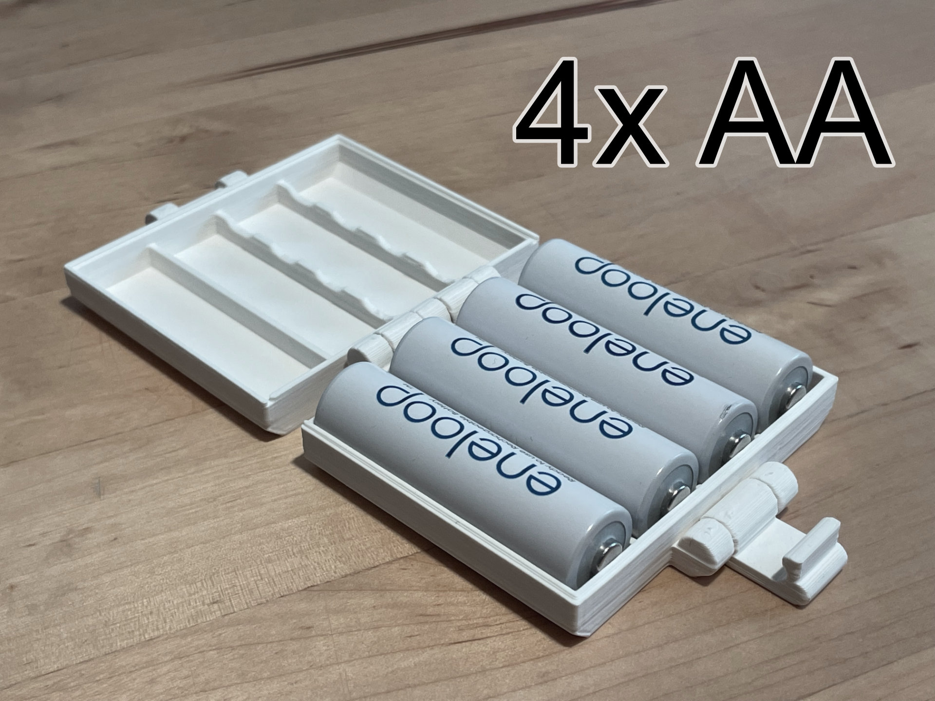 4x AA or 4x AAA Battery Case - Rechargeable - Akku - Eneloop por k-eye ...