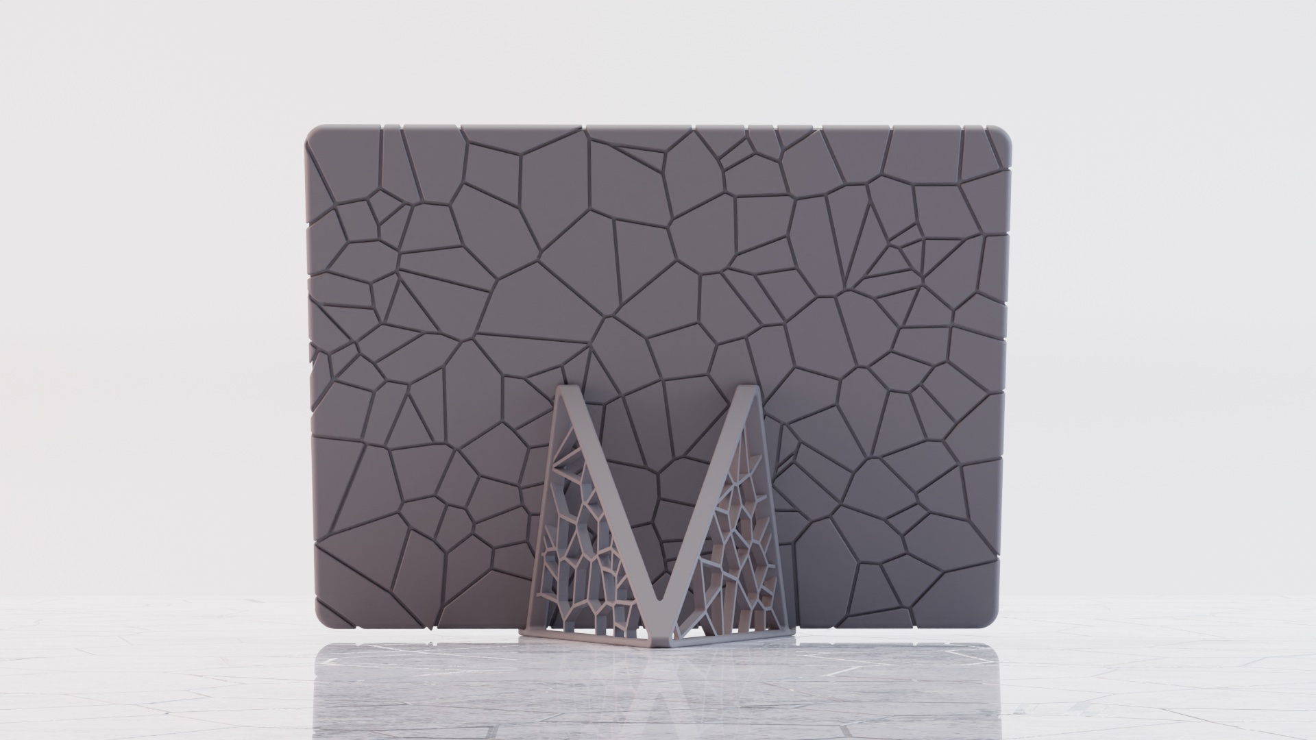 Voronoi Picture Frame and Stand by Ovi | Download free STL model ...