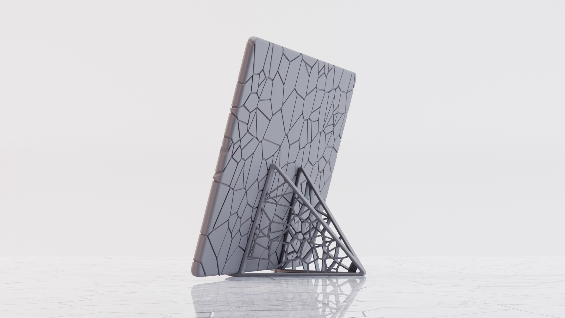 Voronoi Picture Frame and Stand by Ovi | Download free STL model ...