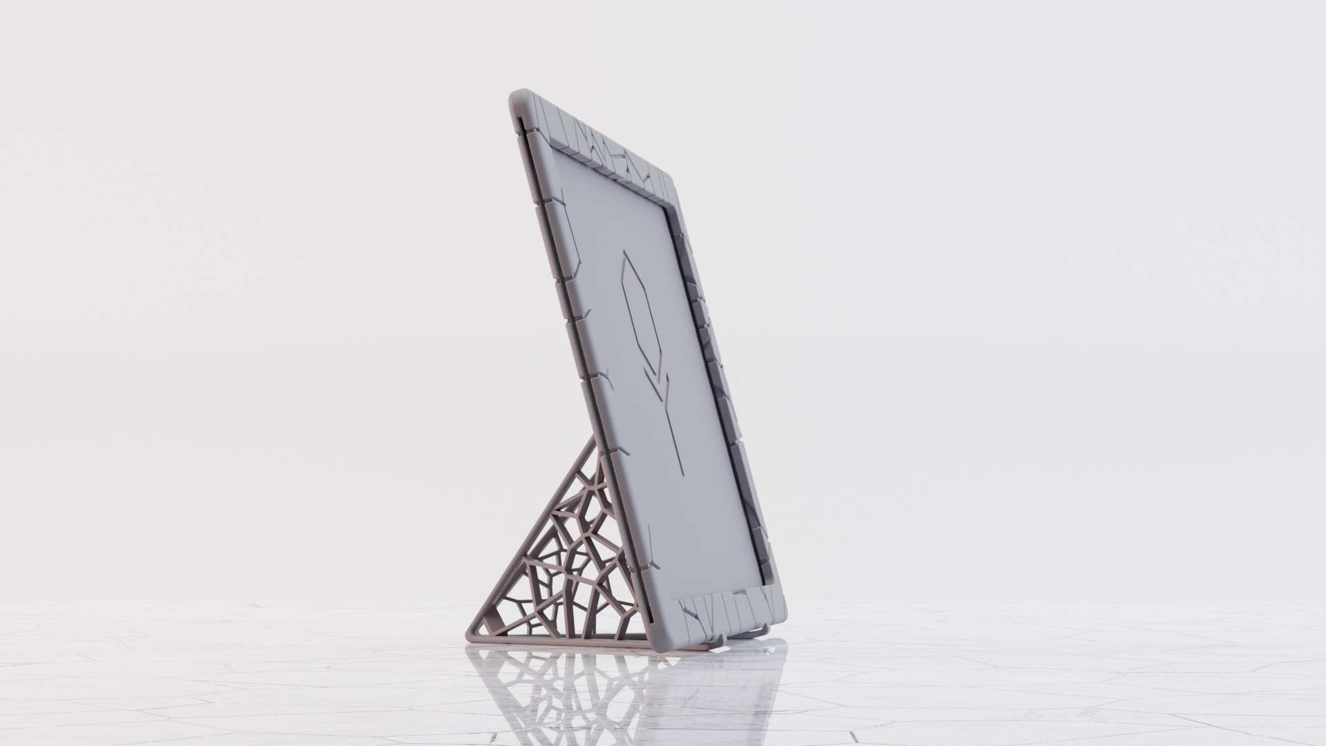 Voronoi Picture Frame and Stand by Ovi | Download free STL model ...