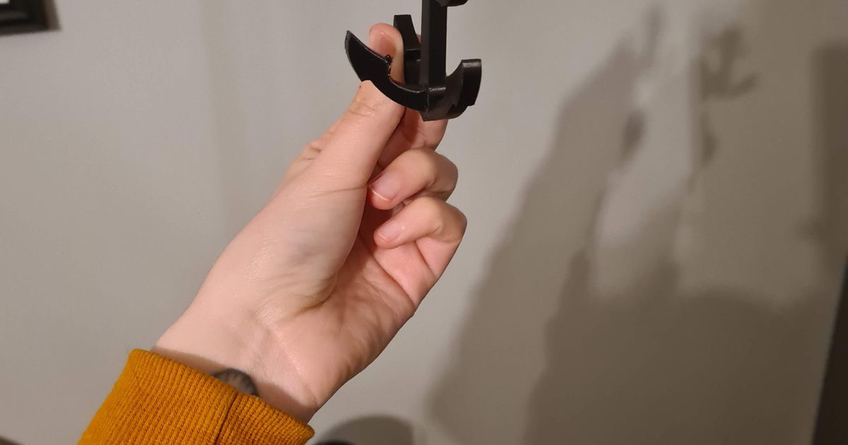 Anchor Wall Hook by AmyMakes3D | Download free STL model | Printables.com