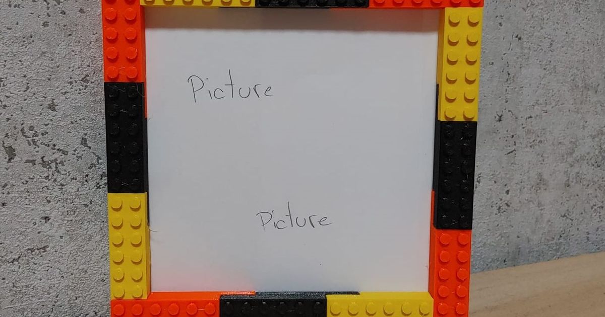 Lego Picture Frame by Leon | Download free STL model | Printables.com