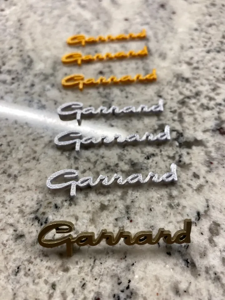 Garrard Vintage Record Player Logo by Sixteenbit | Download free STL ...