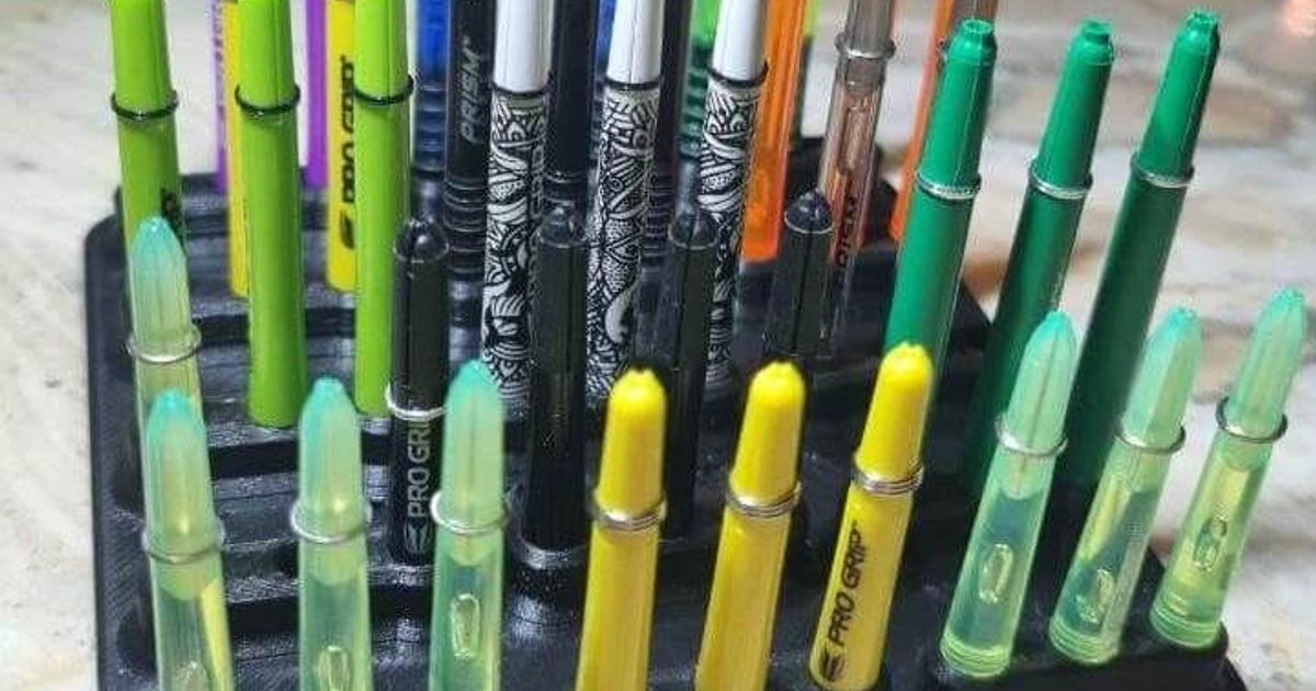 Dart Shaft Organizer V2 by itCarl | Download free STL model ...