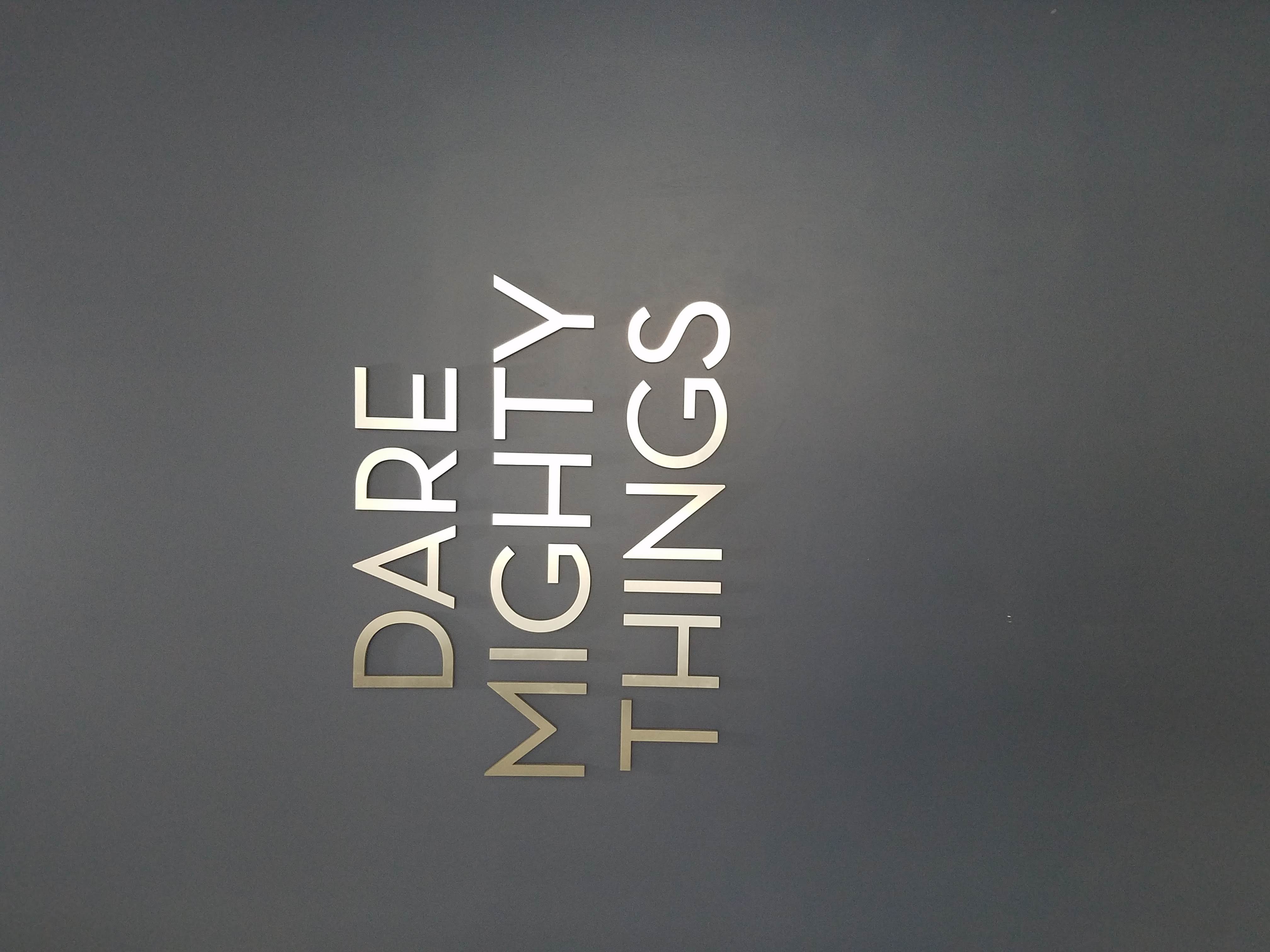 Dare Mighty Things sign by Stephanie O | Download free STL model ...