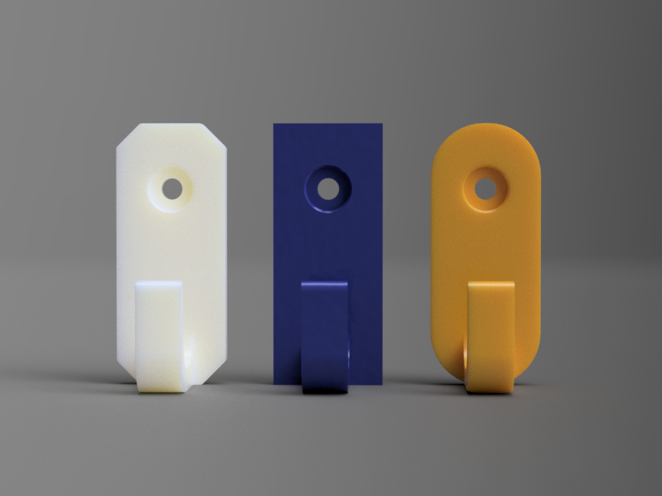 Minimalist Geometric Wall Hooks (3 versions) by Alex G. | Download free ...