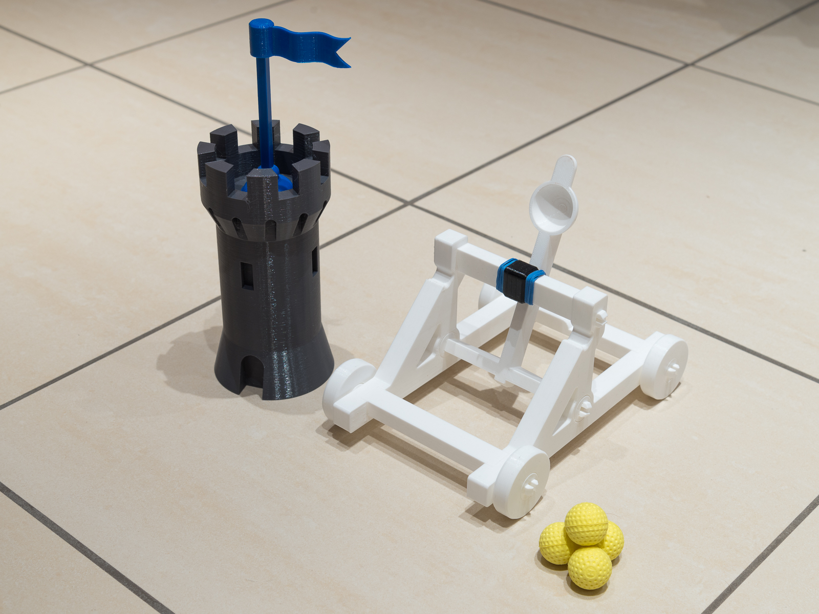 Nerf Rival Ball Catapult Siege Game by Malolo | Download free STL model ...