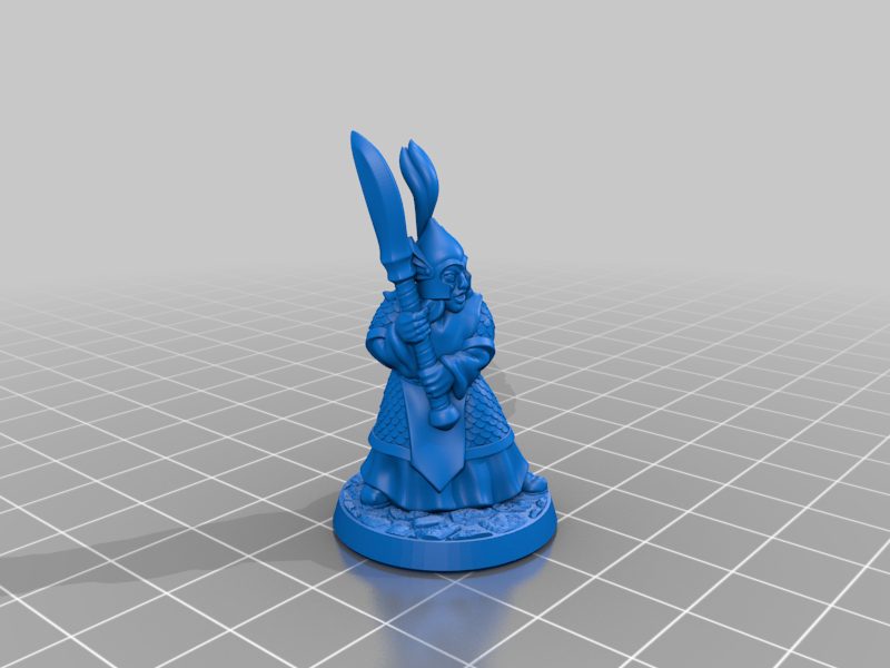 Elf warrior 28mm (supportless, FDM friendly) by Brite Minis | Download ...
