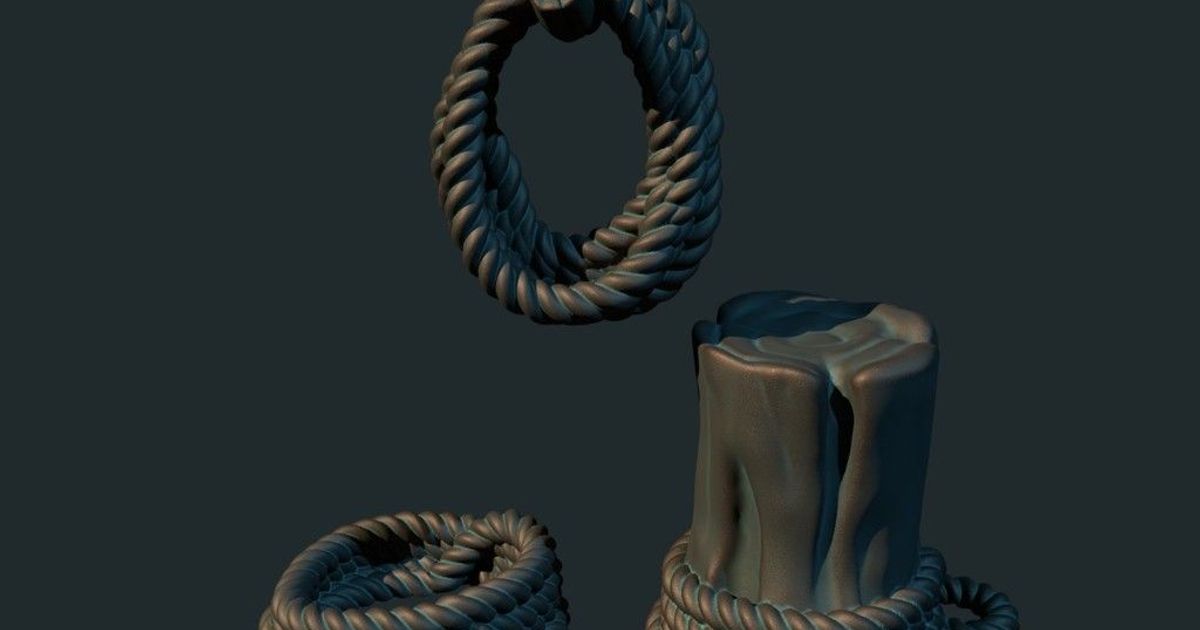 Ropes (Supportless, FDM friendly) by Brite Minis | Download free STL ...