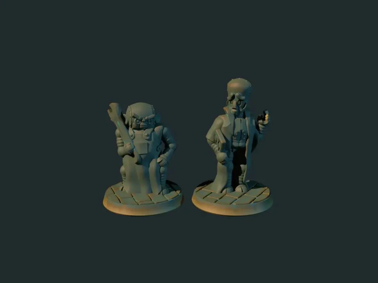 Trurl and Klapaucius (supportless, FDM-friendly) by Brite Minis ...
