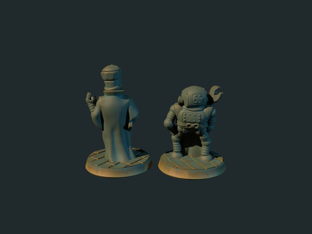 Trurl and Klapaucius (supportless, FDM-friendly) by Brite Minis ...