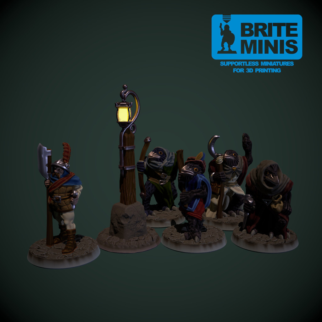Street lamp (supportless, FDM friendly) by Brite Minis | Download free ...