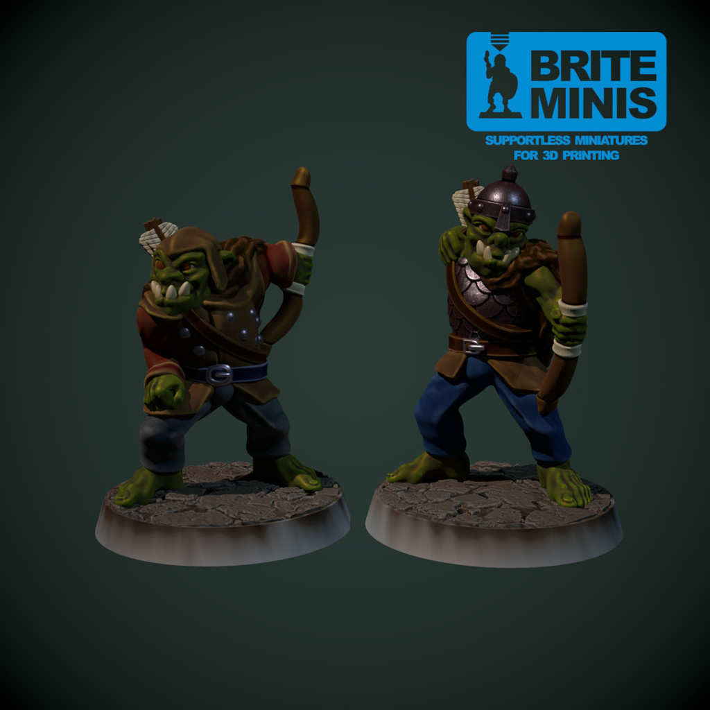 Orc scout/archer 28mm (supportless, FDM friendly) by Brite Minis ...