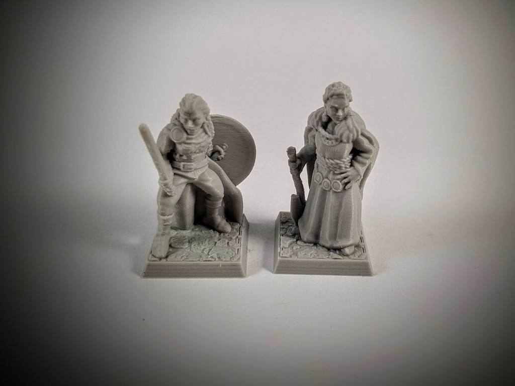 Norse Maiden 28mm (supportless, FDM friendly) by Brite Minis | Download ...